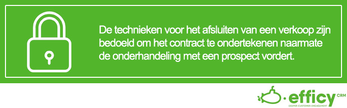 De beste technieken voor het afsluiten van een verkoop